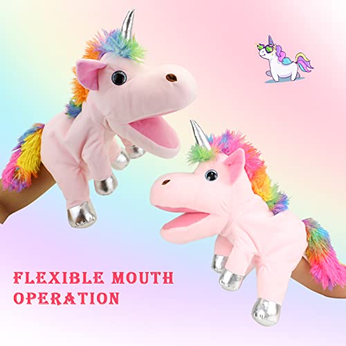 Unicorn Toys Unicorn Hand Puppet, Unicorn Stuffed Animals Hand Puppets ...