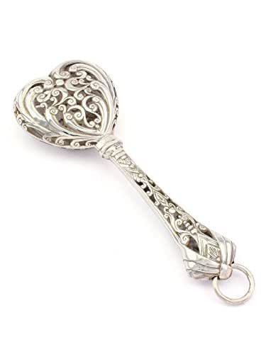 Amazon.com: Silver Handmade Rattle"Heart" : Handmade Products