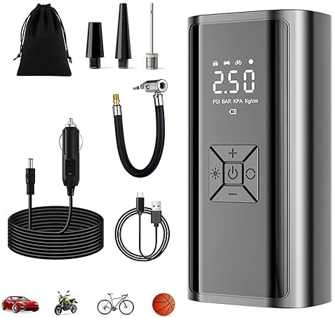 JEMUON Compresor de Aire Portatil, 150PSI Inflador de Llantas Para Auto ...