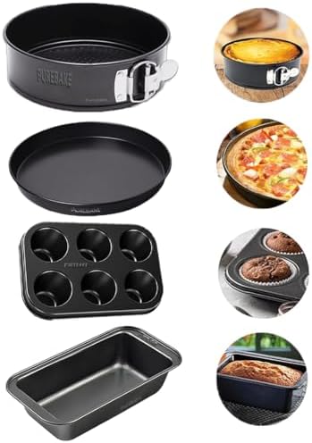 PureBake Premium SGS Certified Cake Baking Set | 4-Piece Non-Stick ...