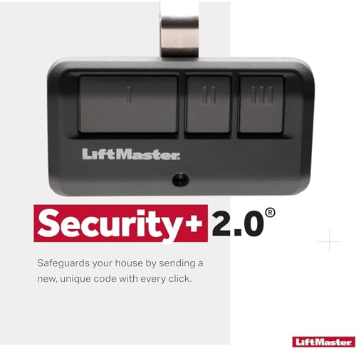 LiftMaster 893LM Security+ 2.0 3-Button Visor Clip Garage Door Opener ...