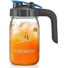 Amazon.com: 32oz Glass Mason Jar Pitcher with Lid, Sun Tea Pitchers for ...