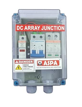 ASPA Solar DCDB 1 in 1 out 20A MCB 600V SPD AJB DC Array Junction ...