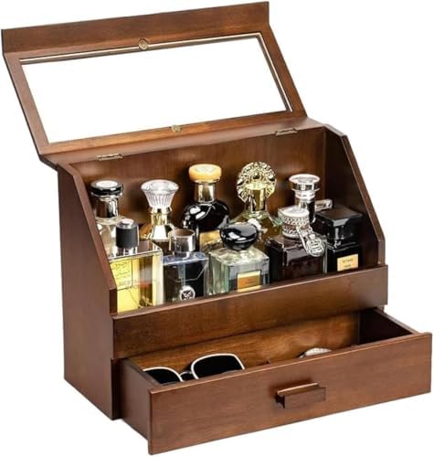 Emfogoo Organizador Perfumes Hombre, Vitrina para Perfumes con Cajones ...