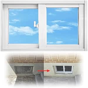 Amazon.com: Replacement Sliding Window for Basement, 30" x 12" White ...