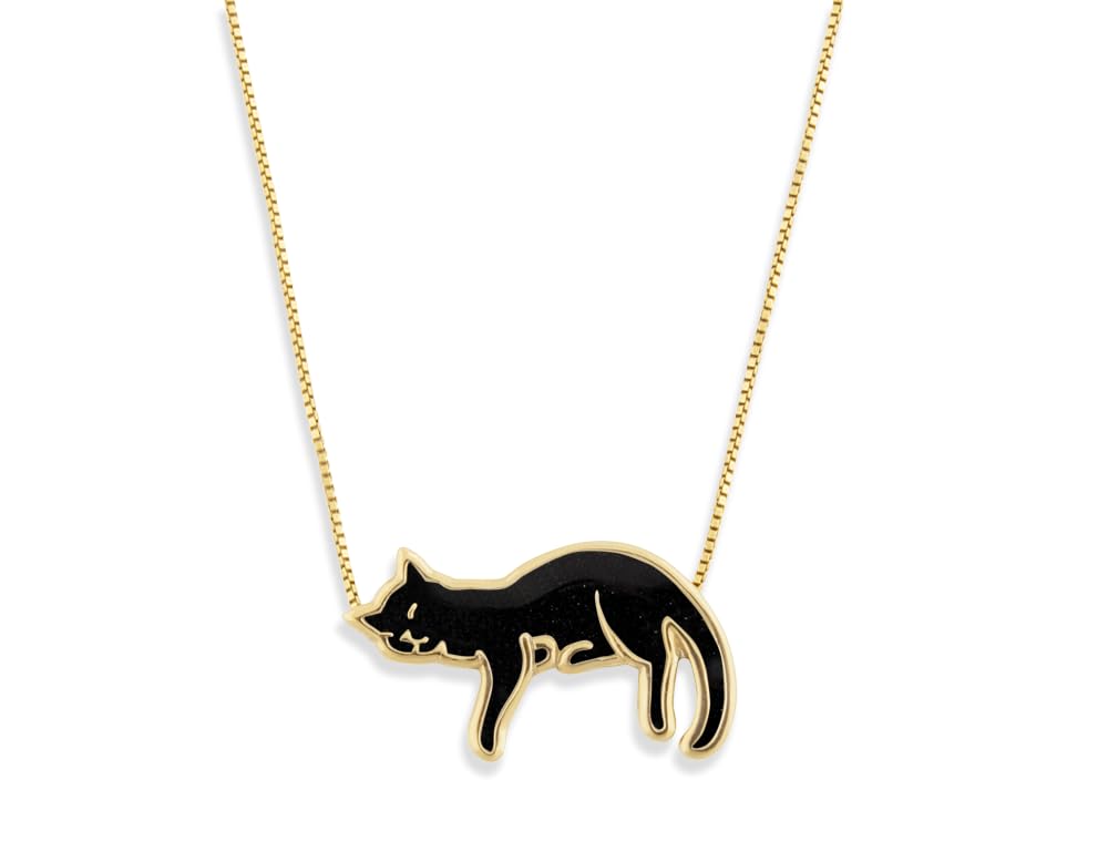 Amazon.com: Handcrafted Vermeil Millefiori Technique Napping Cat ...