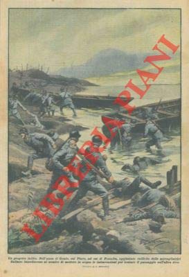 Sul Piave, a Gonfo ad est di Fossalta, le mitragliatrici italiane ...