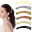 Amazon.com : 6 Pack Small Banana Hair Clips for Women Non Slip Ponytail Banana Clip for Thin ...