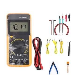 Amazon.com: Digital Multimeter DT-9205A Auto Range Multimetro AC/DC ...