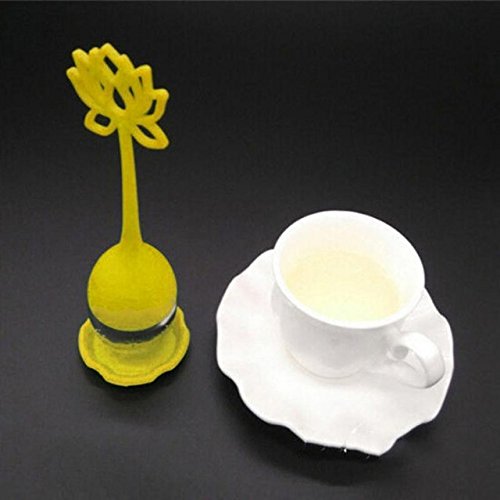 2016 hot Lotus Shaped Stainless Steel Tea Infuser Teaspoon Silicone ...
