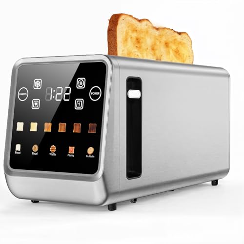 Toaster Touch Screen Wide Slot, Stainless Steel Digital Toaster ...