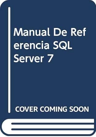 Amazon.com: Manual De Referencia SQL Server 7 (Spanish Edition ...