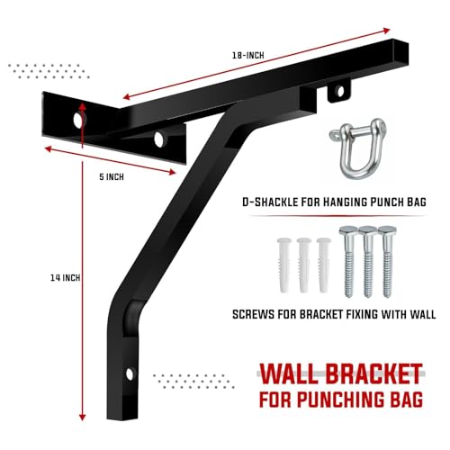 Punch Bag Wall Bracket Hanger Heavy Duty Training Hanging Stand ...