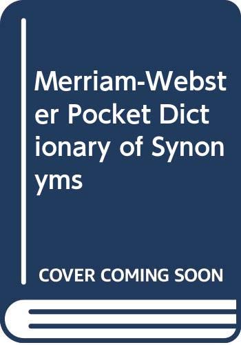 Merriam-Webster Pocket Dictionary of Synonyms | Amazon.com.br