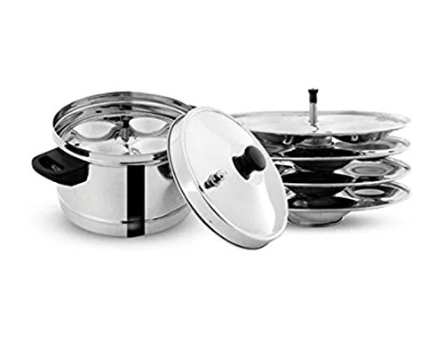 Buy Butterfly Steel Idly Cooker 4 Plates (Silver) Online at Low Prices ...
