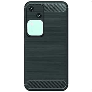 Inktree Back Cover Case for Vivo V30 5G / Vivo V30 5G Back Cover (Carbon Fibre Rugged Armour ...