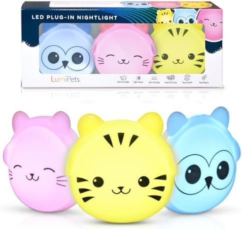 Amazon.com: 2 PCS Owl LED Plug in Night Light for Kids- Wall Lamp Take ...