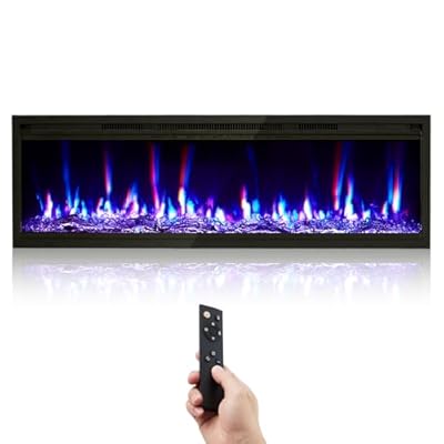 50 in Electric Fireplace Heater with Remote Control, 5000 BTU Heat ...