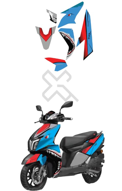 Grayfixx Shark Design Full Body Sticker for Ntorq : Amazon.in: Beauty