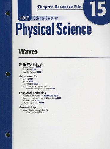 Amazon.com: Holt Science Spectrum: Physical Science Chapter 15 Resource ...