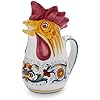 Amazon.com: Sur La Table Nova Deruta Rooster Pitcher – 1-Liter Hand ...