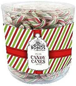 Bonds of London Mini Christmas Peppermint Candy Canes, Red, White ...