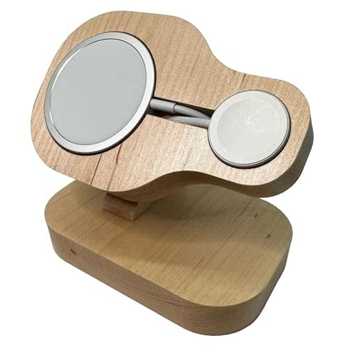 Amazon.com: Maple Wooden Charger Stand Compatible with Apple MagSafe ...