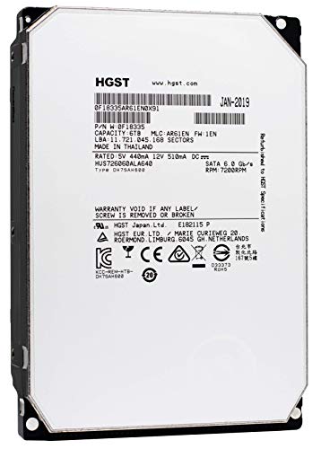 HGST HGST Ultrastar He6 6TB 3.5" SATA 7200 RPM Enterprise Internal Hard ...