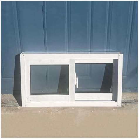 Amazon.com: Large Lockable Transom Sliding Window 12x30 Inch Double ...