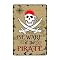 Amazon.com: Pirate Signs Pirate Theme Wall Decor Metal Sign Pirates ...