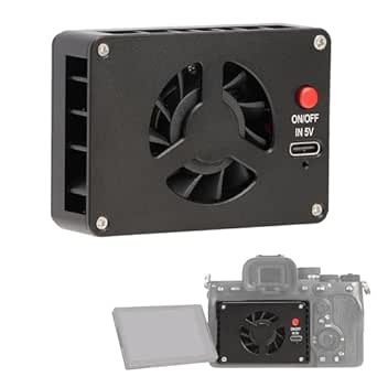 Amazon.com: Fotga Clip-on External Cooling Fan Cooling System for Canon ...
