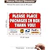 Amazon.com : Piemow Package Delivery Metal Sign, Please Place Packages ...