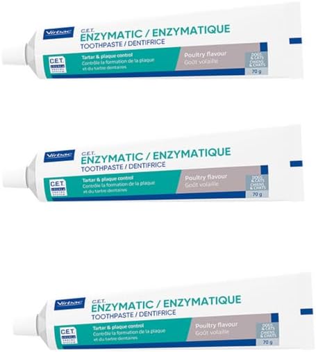 Virbac Enzymatic Toothpaste For Dogs, Poultry Flavour 70G : Amazon.co ...