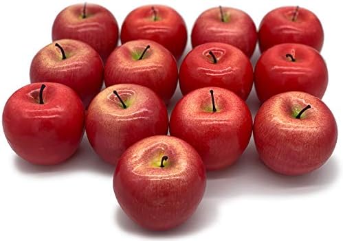 Amazon.com: Dasksha Realistic Fake Apples 13 PCS - Fake Fruits for ...