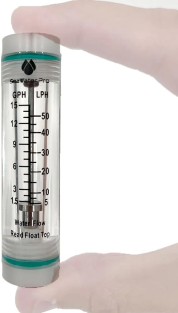 SeaWater Pro Flow Meter 0-15 GPH Mini portable watermaker - Amazon.com