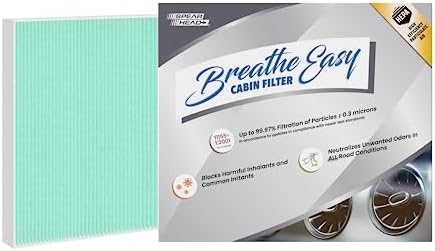 Amazon.com: Spearhead HEPA Breathe Easy Cabin Filter, Up to 99.97% ...
