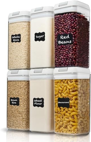 Amazon.com: Vtopmart Plastic Cereal Containers bundle of Airtight Food ...