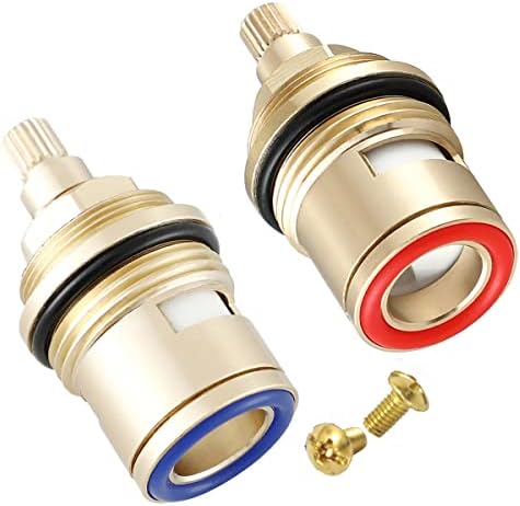 Wussh Hot and Cold Pair 3/4'' of Bath Basin Tap Cartridge Replacement ...