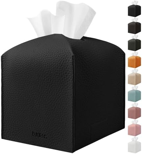 Amazon.com: PARIERIS Tissue Box Cover Holder Square Tissue Cube Cover ...