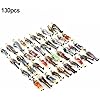 130 PCS Model Train People Passengers, Plastic 1:48 O Scale Painted ...