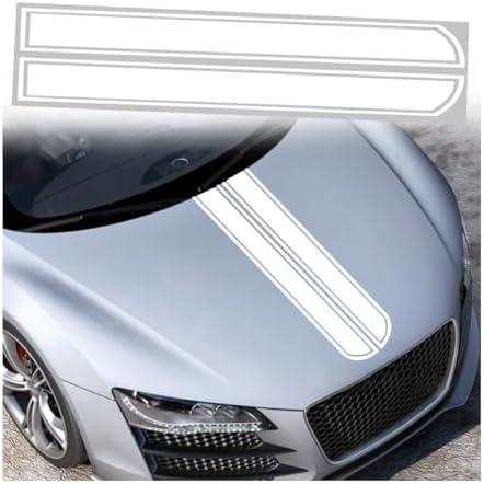 JNNJ Car Hood Decal, 130cm X 24cm Bonnet Strip Sticker, Car Racing Car ...