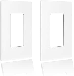 Decora Screwless Wall Plate,1-Gang Cover for Decorator Receptacle ...