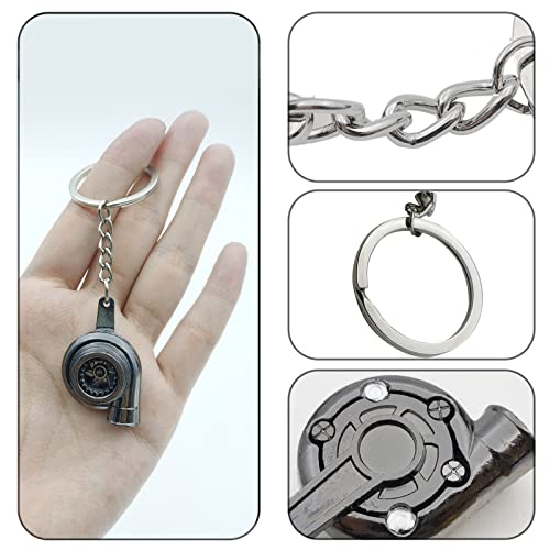 Turbo Turbocharger Keychain- Key Chain Ring Spinning TurboTurbocharger ...