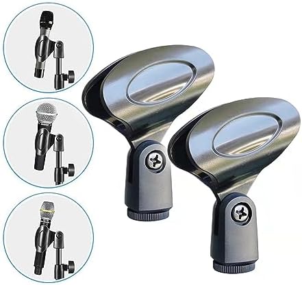 Amazon.com: Hard Plastic Microphone Clamp Clip Holder with 5/8" Male to ...