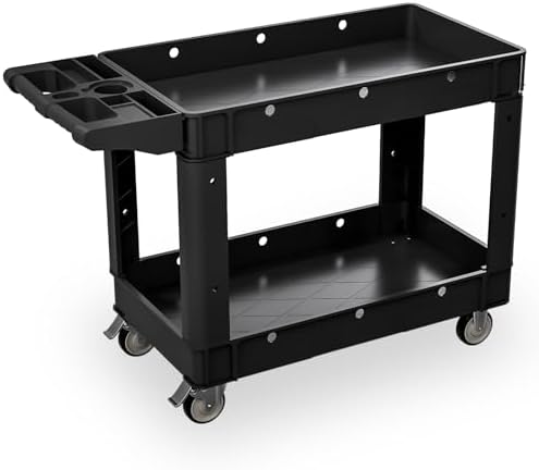 Amazon.com: Yenntrss Foldable Service Utility cart,3 Tier Collapsible ...