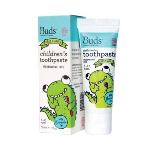 超人気新品 Children Buds s 50ml Apple Green Fluoride With Toothpaste ベビースキン ...