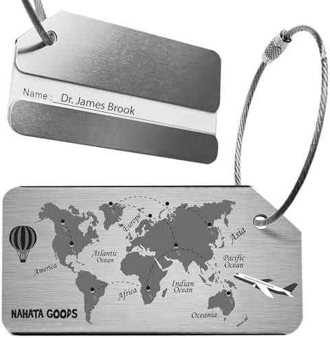 Luggage Tags 2 PCS, Luggage Labels for Suitcase, Travel Accessories ...