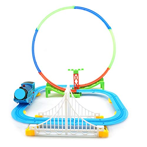 Buy Kiditos Electric Powered Train Track Set Motorized Engine DIY Self ...