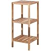 Walnut 3 Tier Shelf Unit - 18617100 : Amazon.co.uk: Home & Kitchen