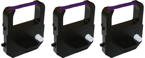 Amazon.com: COMPUMATIC (3 Pack) Ribbon Cartridge for Lathem 100E, 700E ...